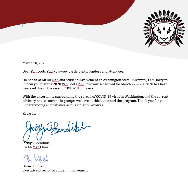 Pah-Loots-Puu Powwow CANCELED | Native American Programs | Washington State University