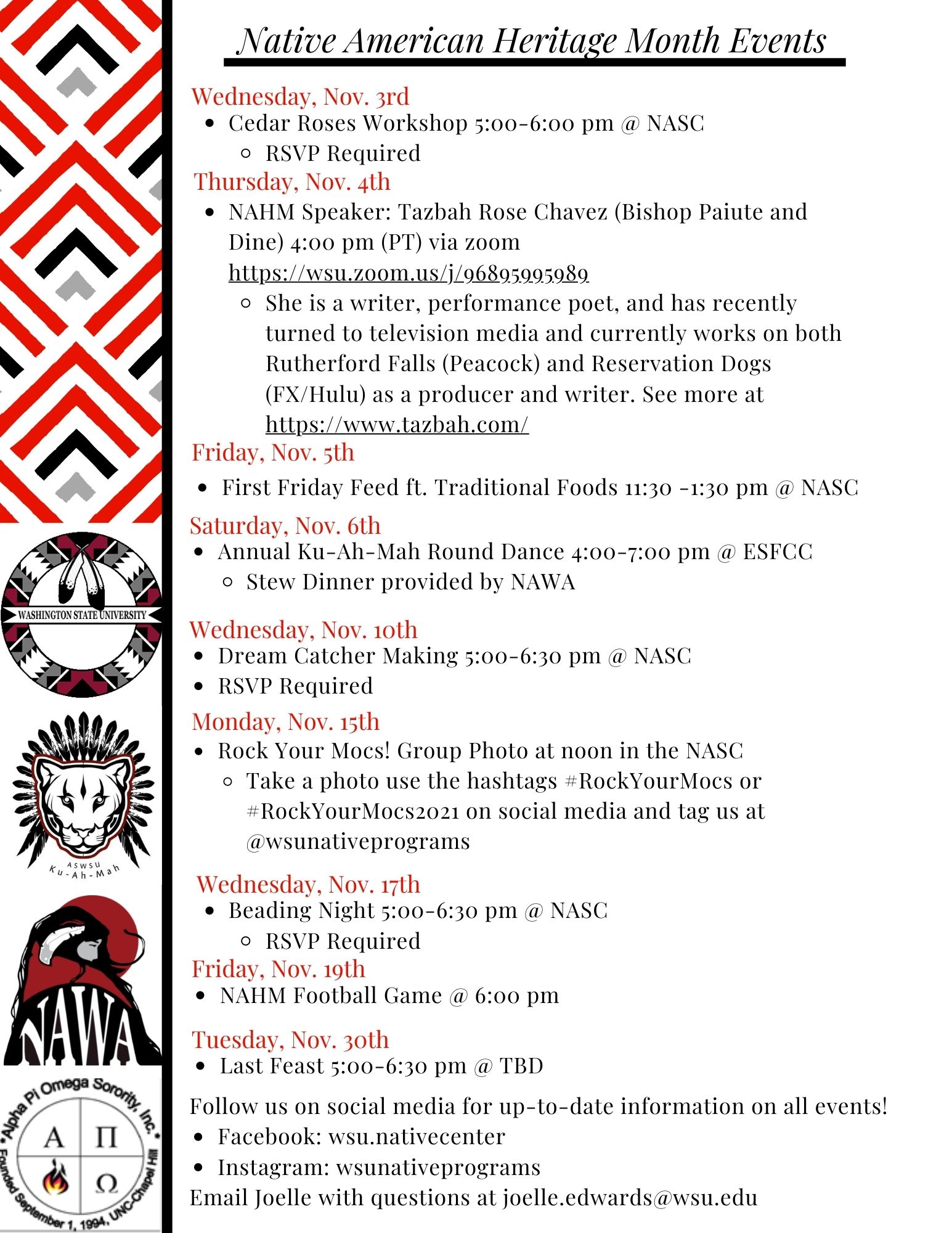 Native American Heritage Month Events | Native American Programs ...