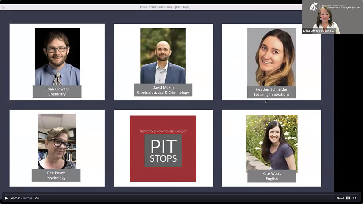 PIT Stops from TCI | Office of the Provost | Washington State University