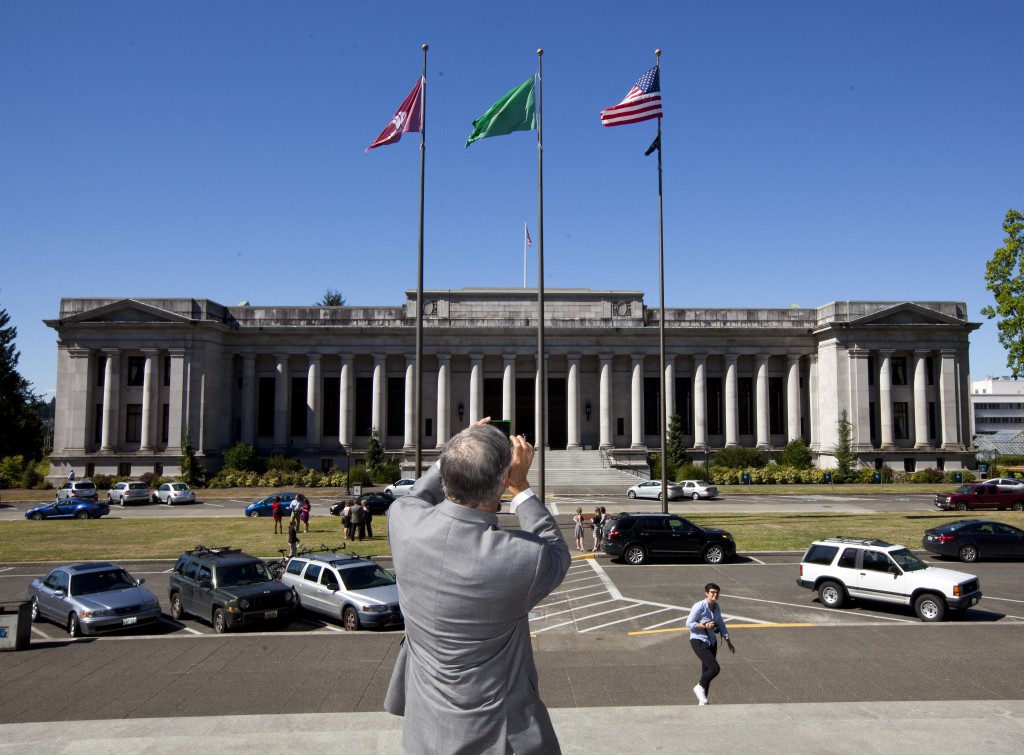 WSU flag raised at state Capitol | WSU Government Relations ...