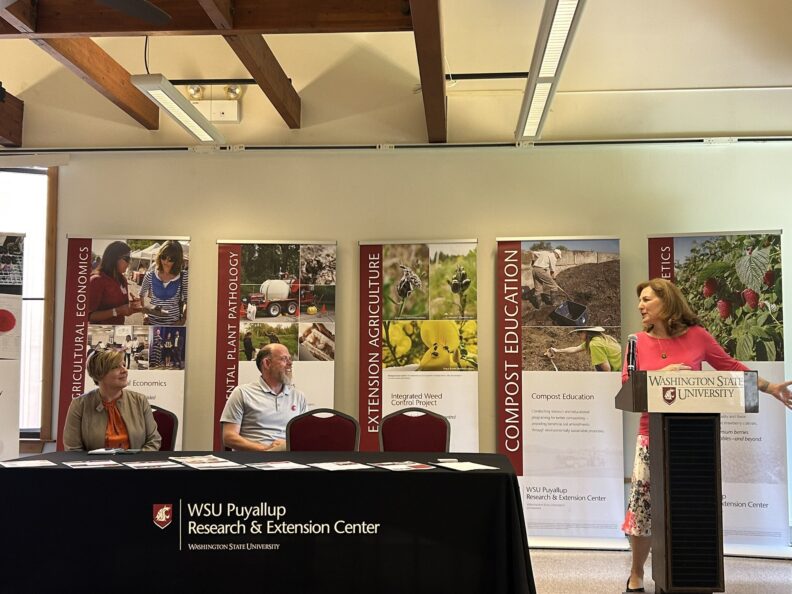 Rep. Schrier stumps for ag research in Puyallup | WSU Government ...