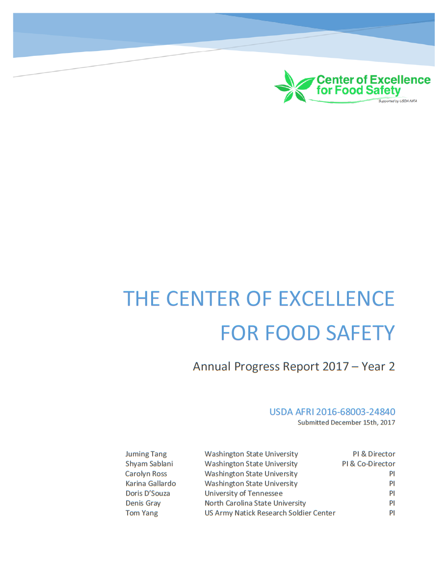 Project Reports | Center of Excellence | Washington State University