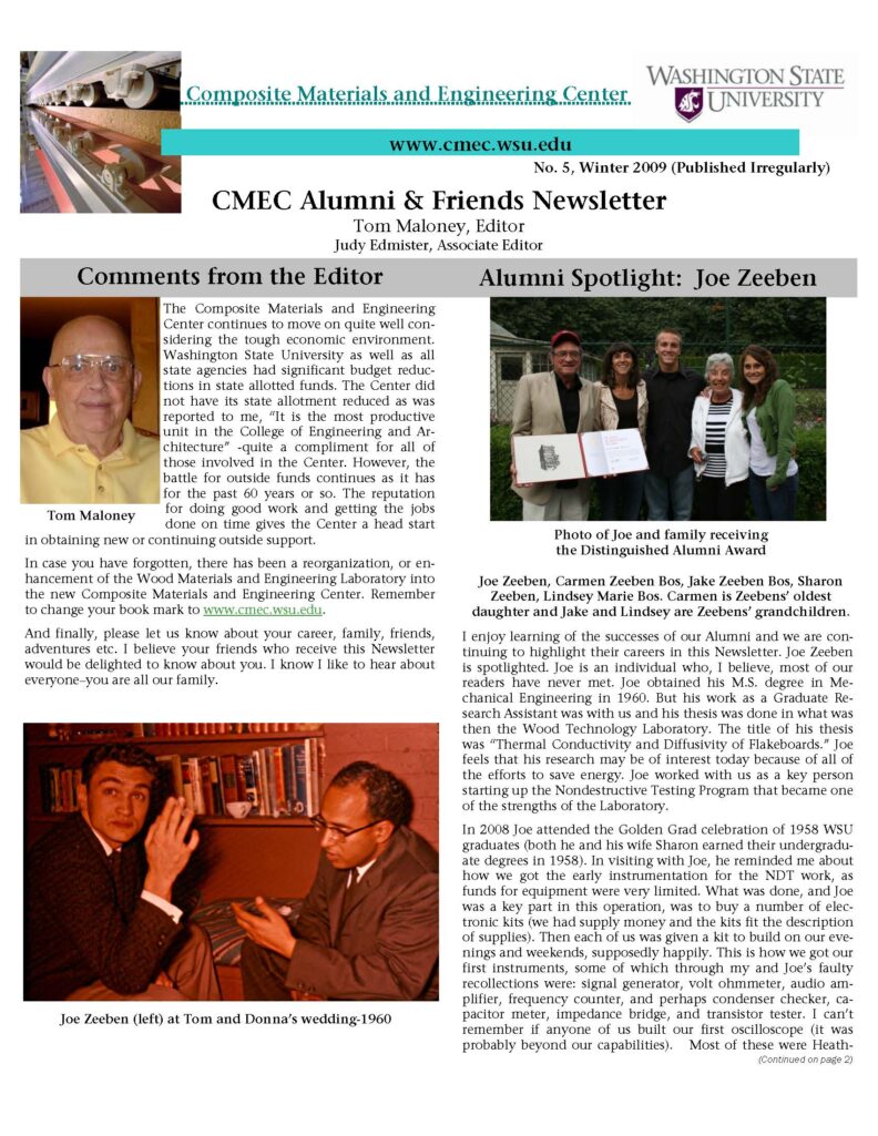 CMEC News | Composite Materials & Engineering Center | Washington State ...