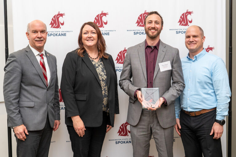 Baron Bechtold received the 2023 WSU Spokane Chancellor’s Excellence ...