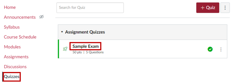 How to Set Exceptions for Classic Quizzes in Canvas | Global Campus ...