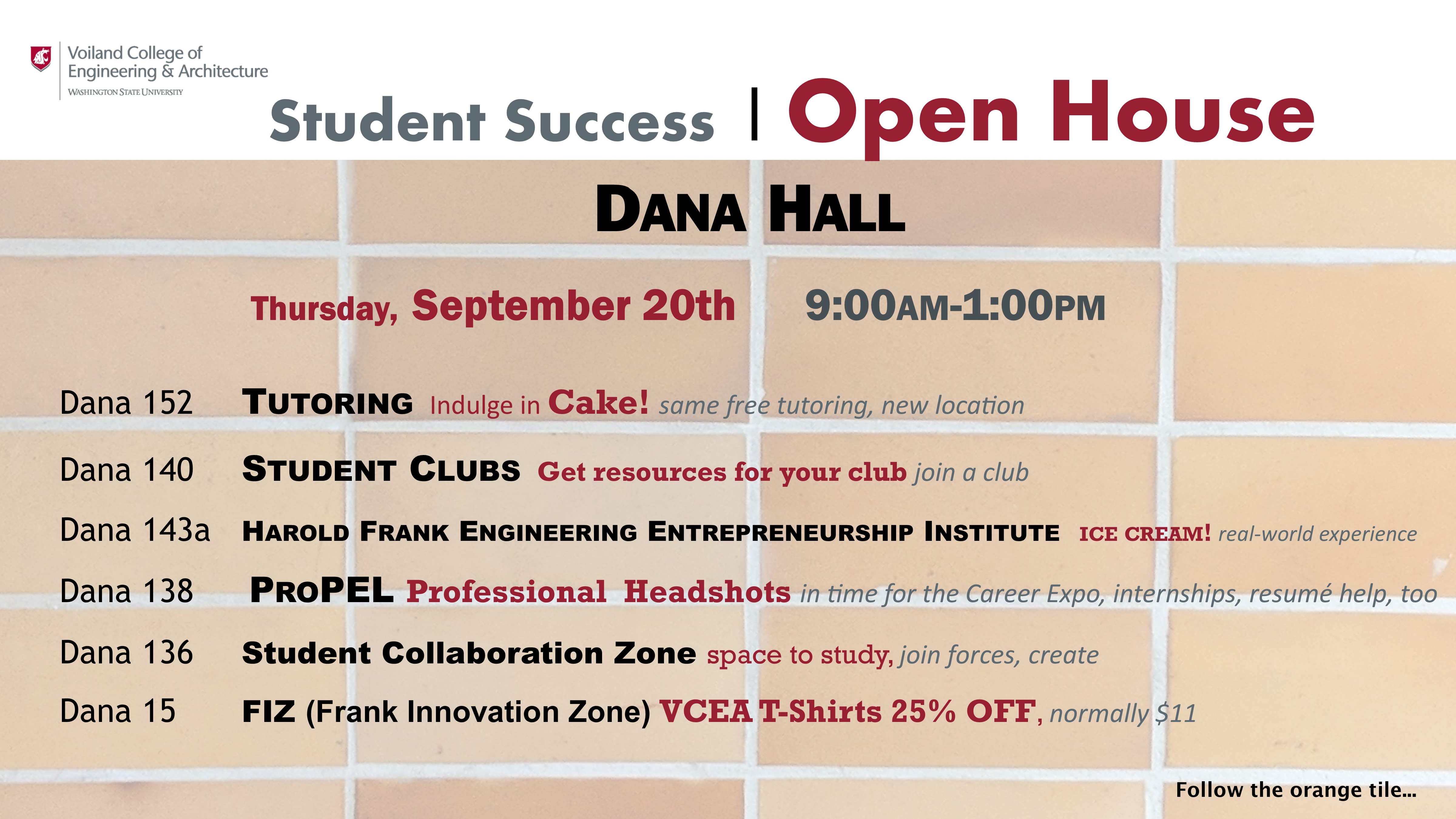 VCEA Student Support Open House in Dana Hall | Events | Washington ...