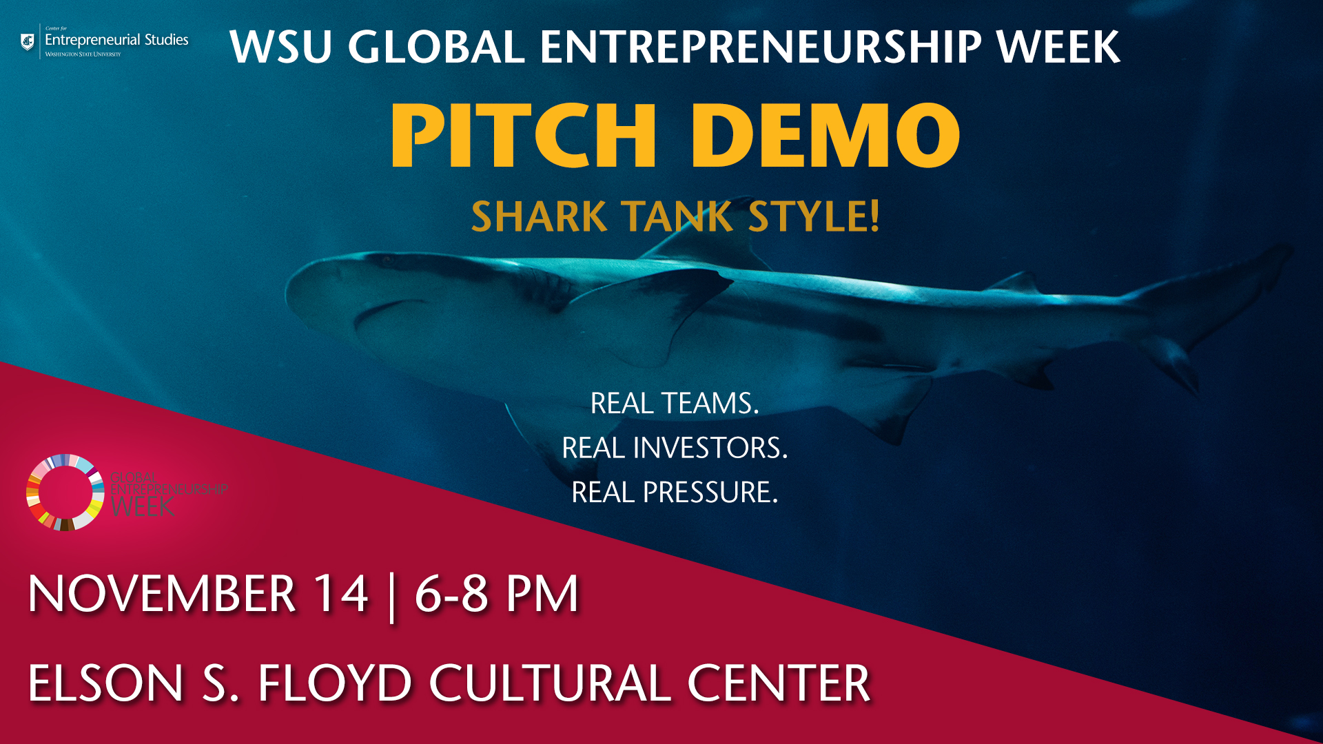 Global Entrepreneurship Week: Pitch Demo, Shark Tank Style! | Events ...