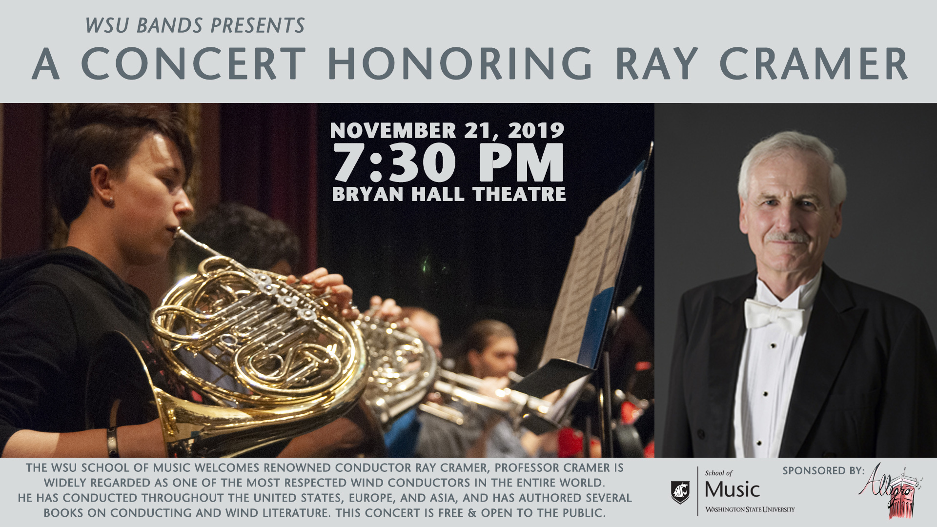 Symphonic Wind Ensemble/Symphonic Band + LIVESTREAM | Events | Washington State University