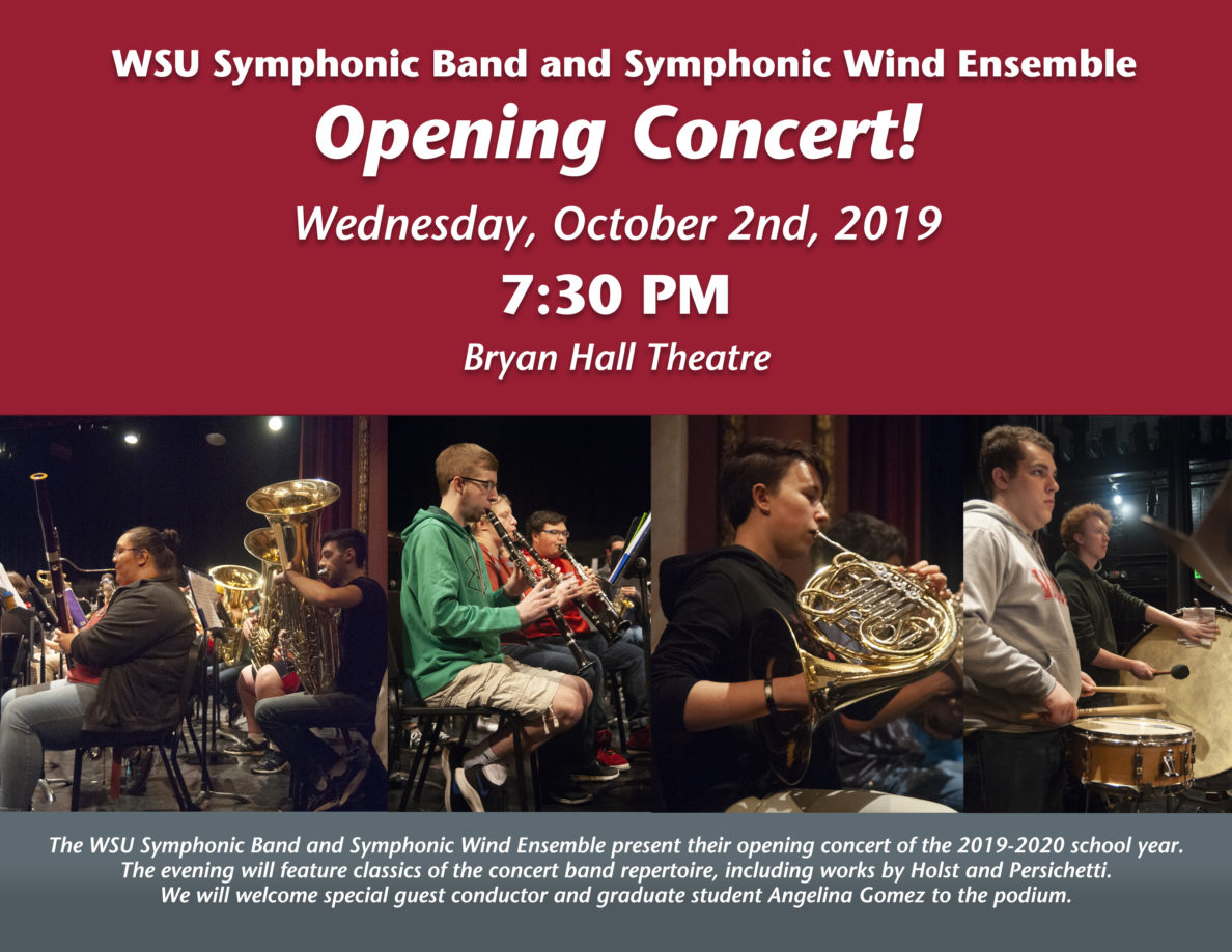 Symphonic Wind Ensemble/Symphonic Band + LIVESTREAM | Events | Washington State University
