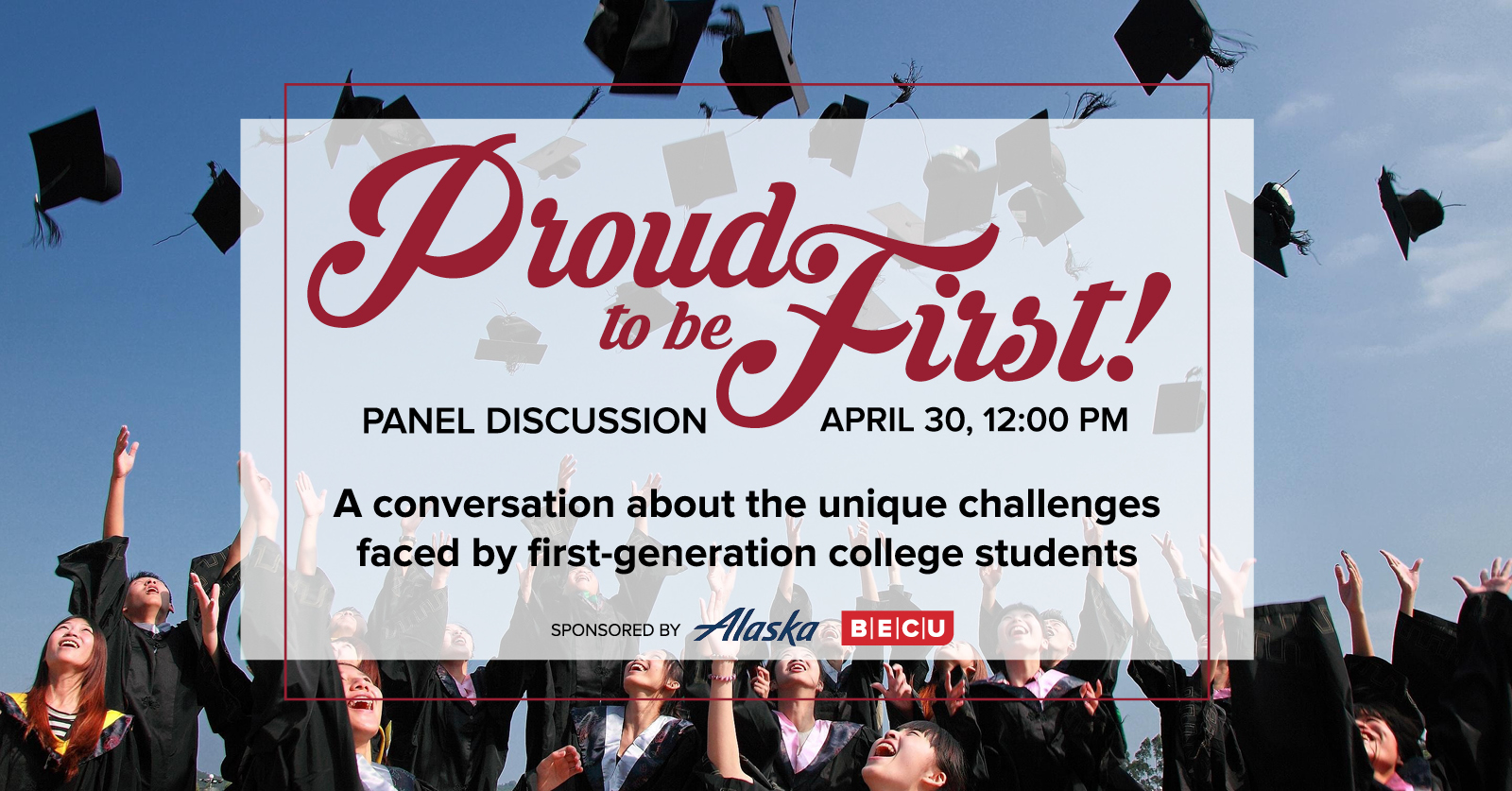 Proud to be First: A panel discussion focusing on unique challenges of ...