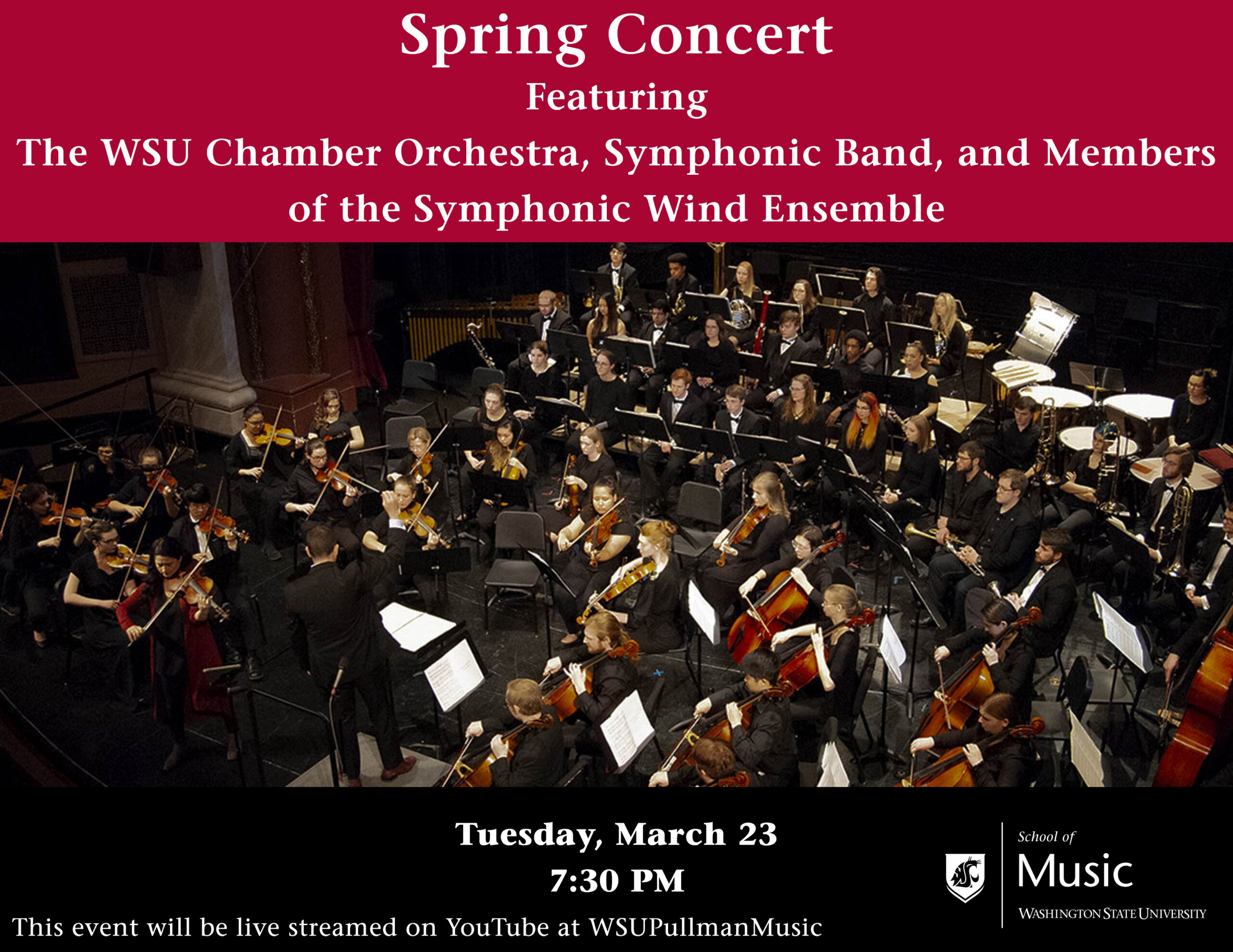 Spring Concert featuring WSU Chamber Orchestra, Symphonic Band and Members of the Symphonic Wind ...