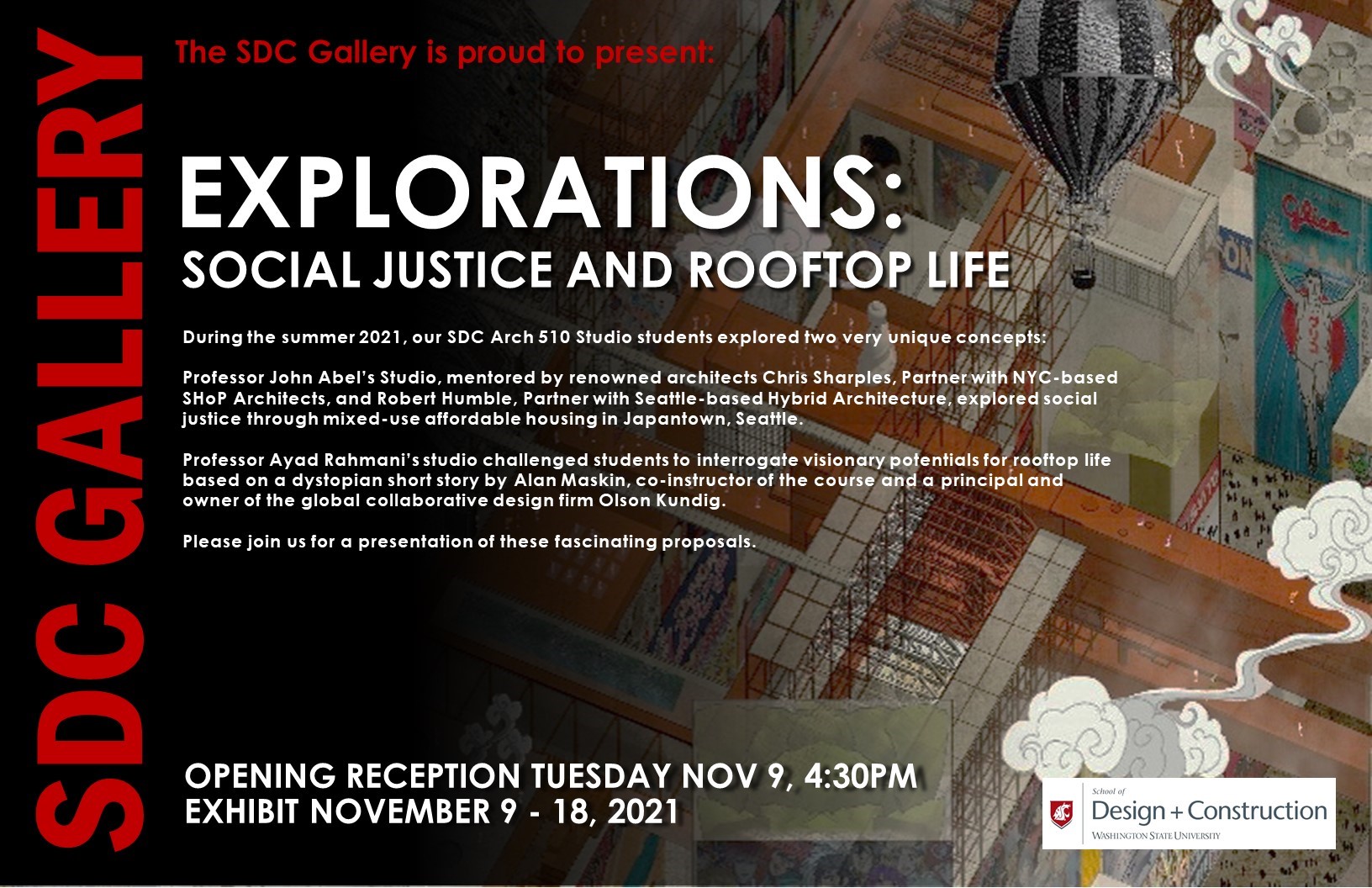 SDC Gallery Exhibition — “EXPLORATIONS: Social Justice and Rooftop Life” | Events | Washington ...