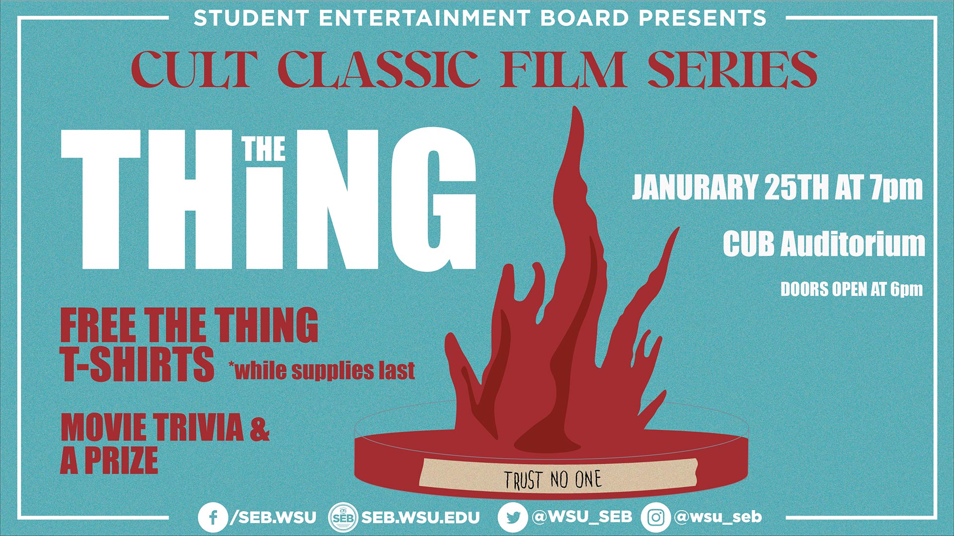 Cult Classic Film Series: The Thing | Events | Washington State University