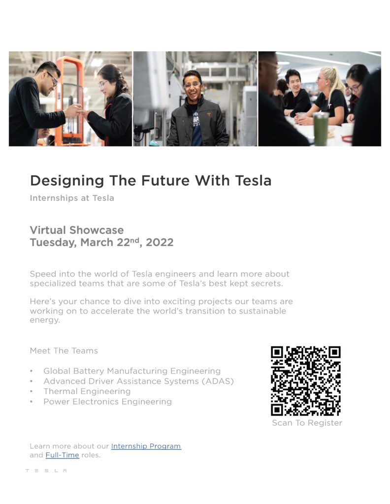 Designing The Future With Tesla | Events | Washington State University