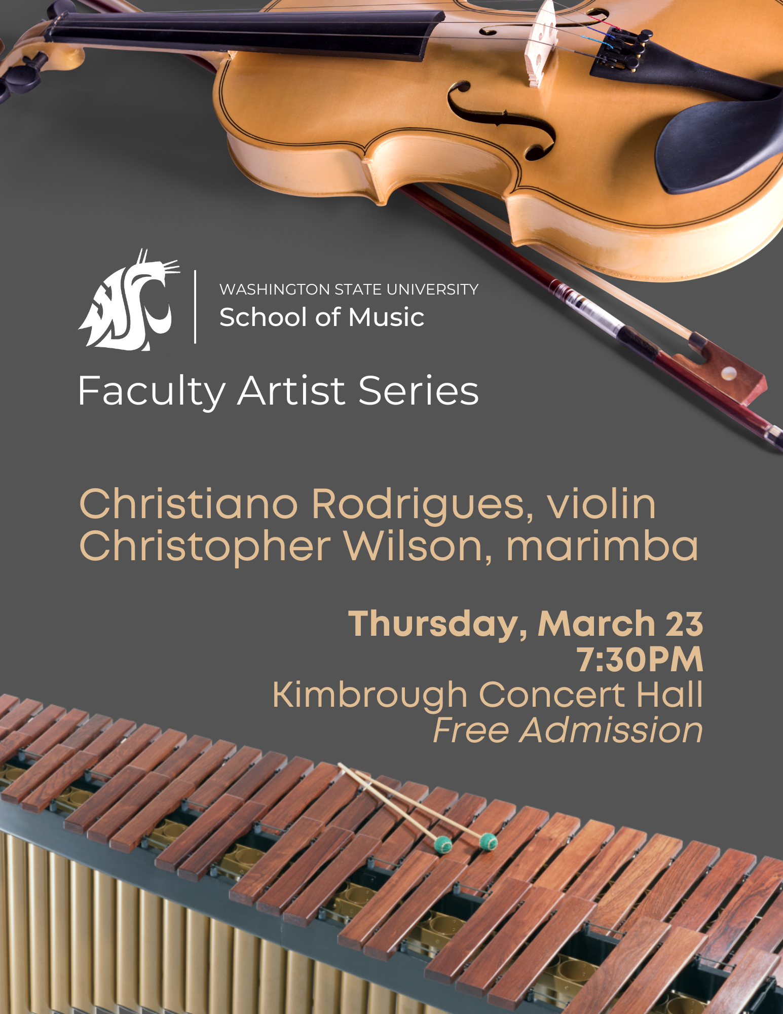Faculty Artist Series: Chris Wilson, percussion and Christiano ...