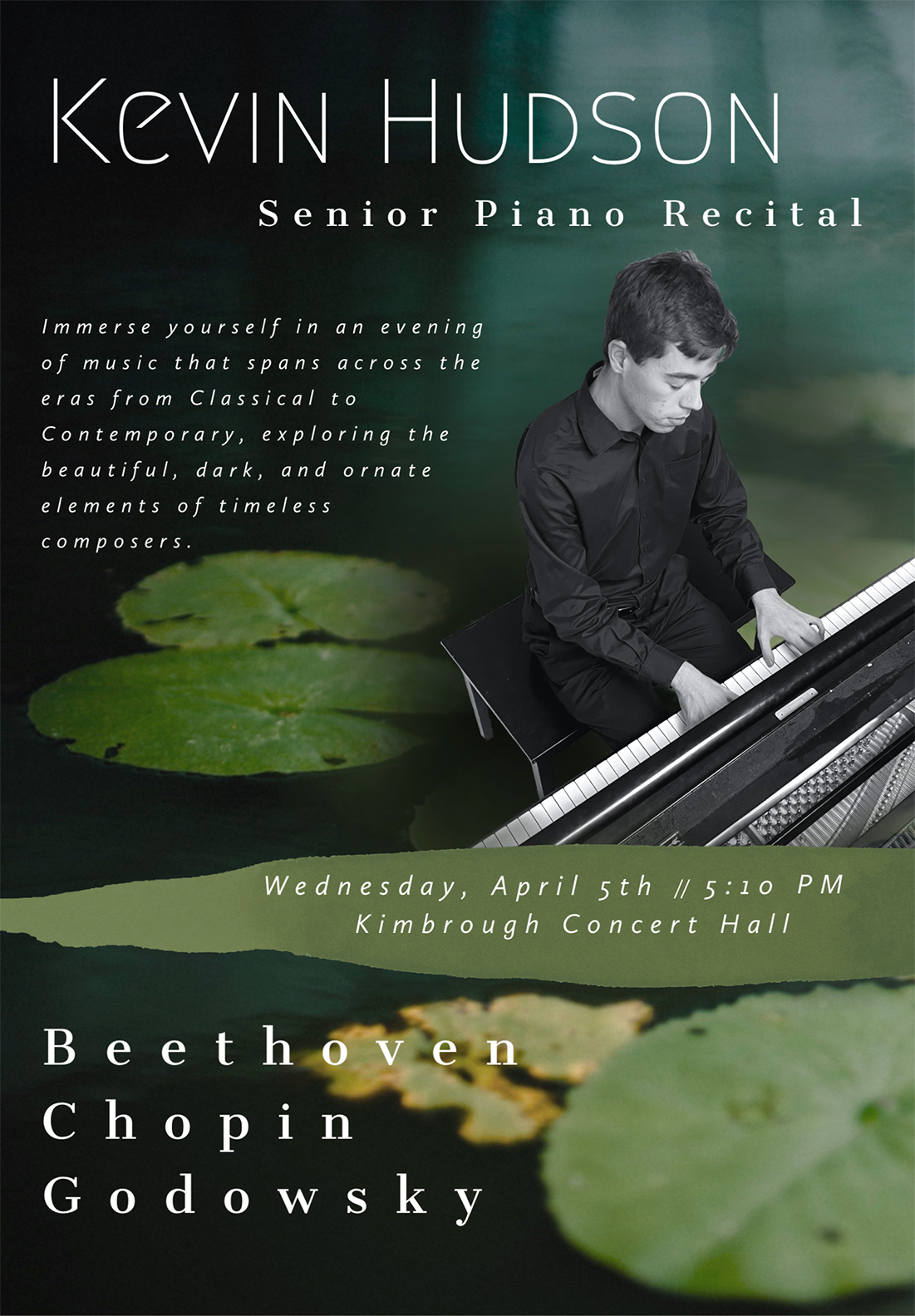 Student Recital: Kevin Hudson, piano | Events | Washington State University