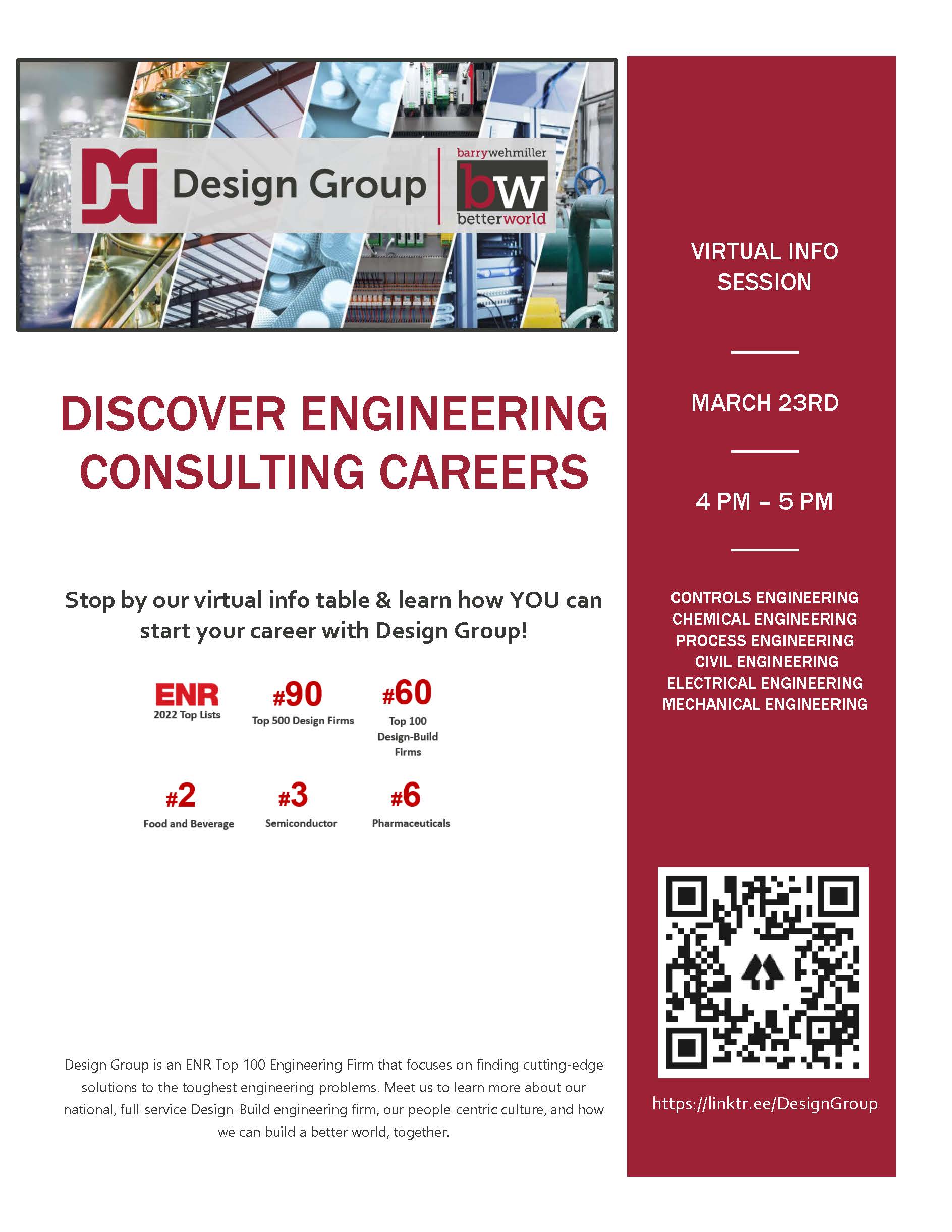 BW Design Group Virtual Information Session | Events | Washington State University