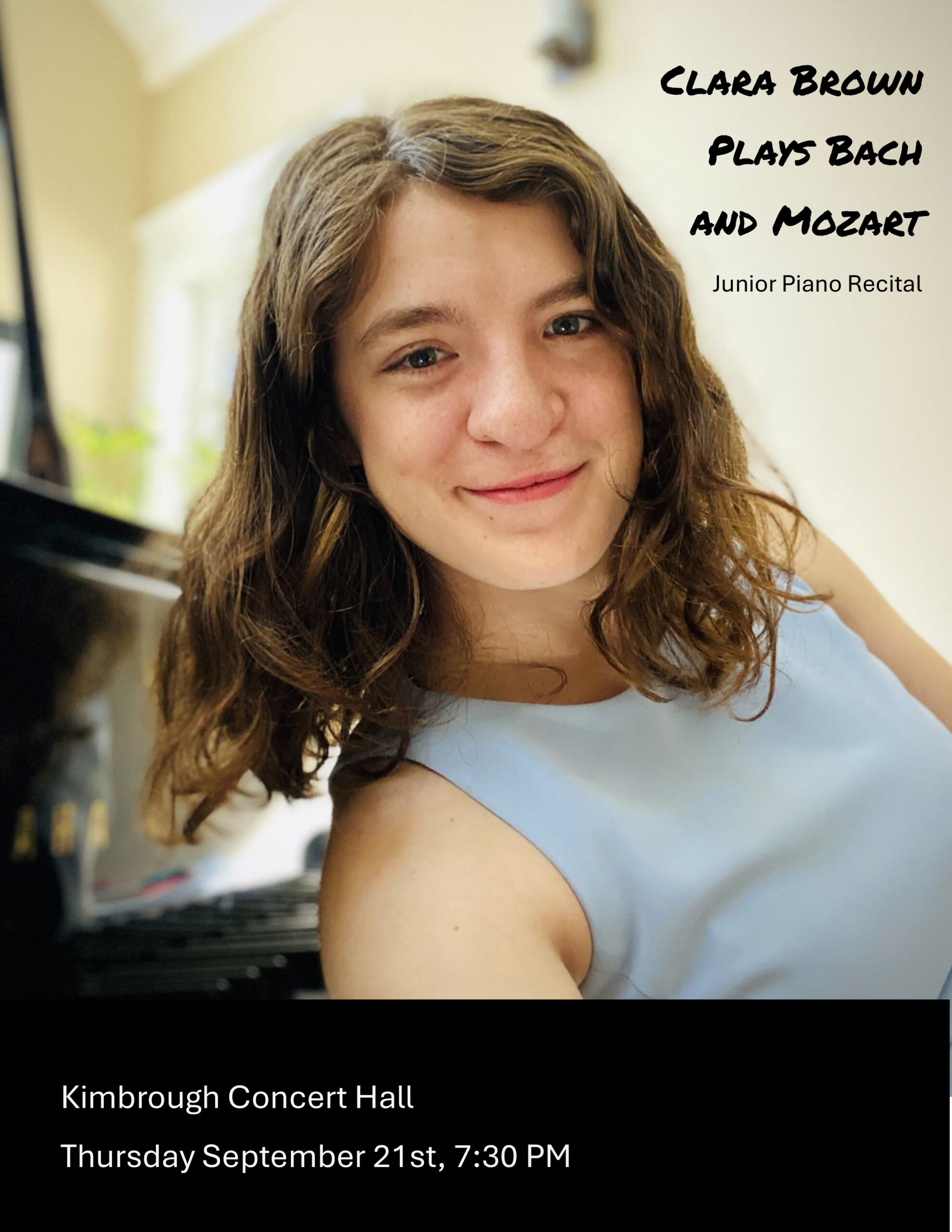 Student Recital: Clara Brown, piano | Events | Washington State University
