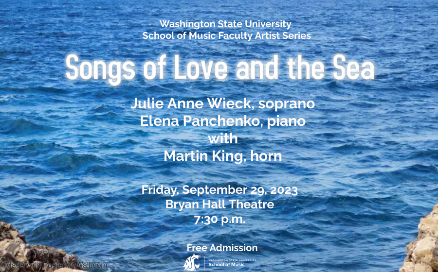 Faculty Artist Series: Julie Anne Wieck, “Songs of Love and the Sea” with Elena Panchenko and ...