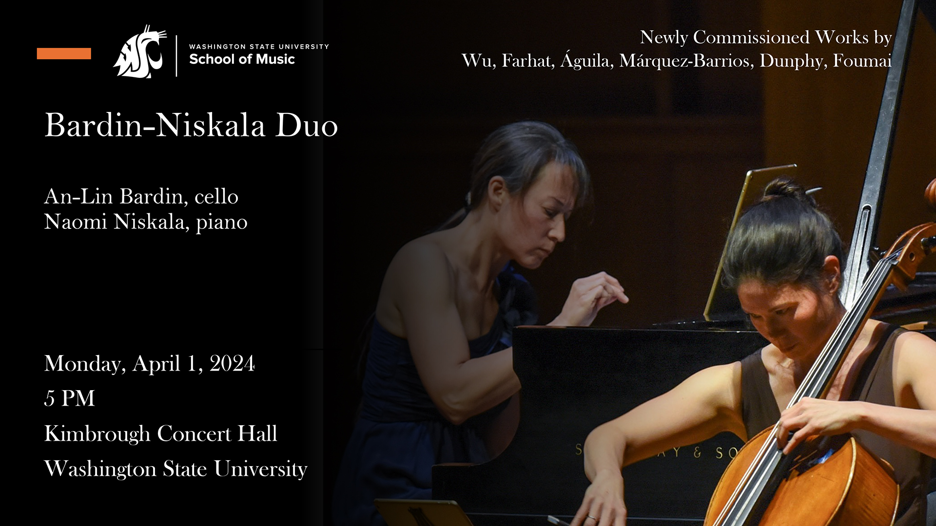 Piano Studio: Bardin-Niskala Duo, cello and piano | Events | Washington ...