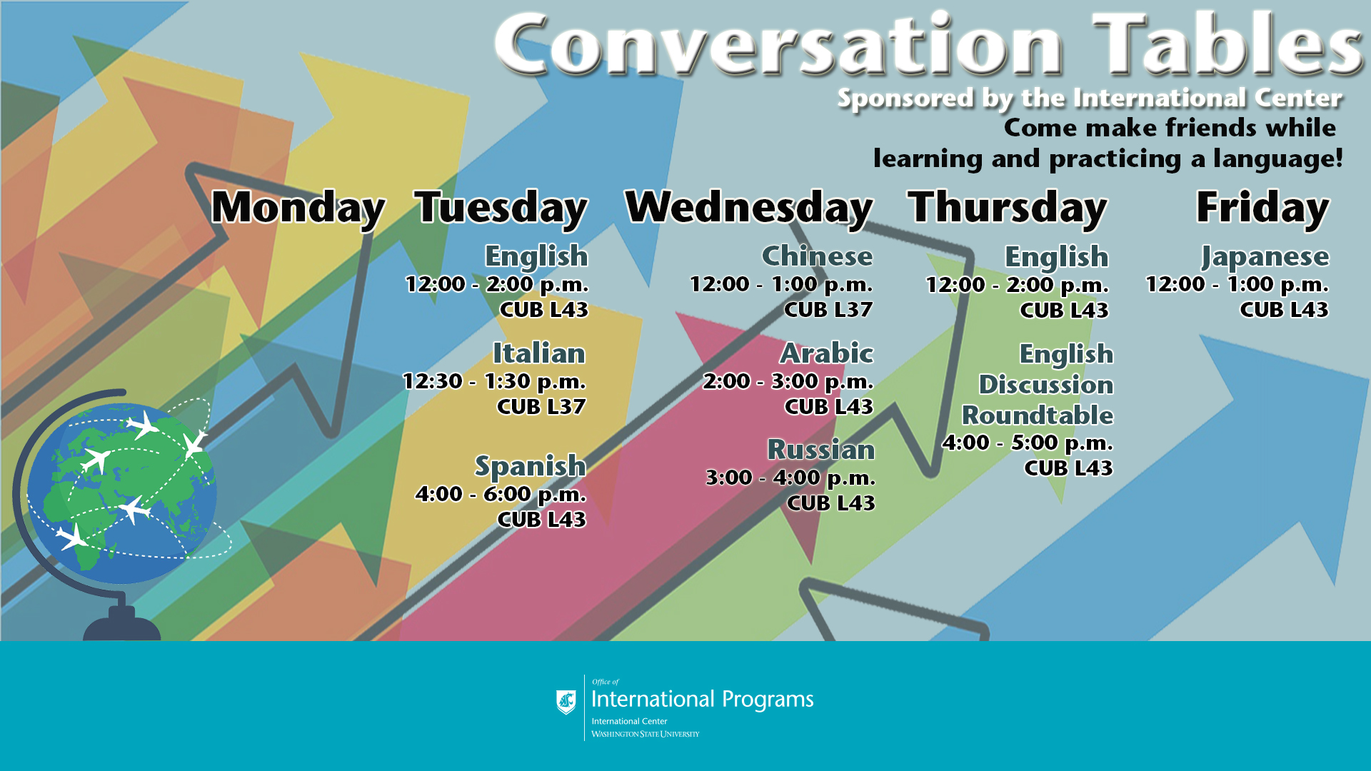 Conversation Tables | School of Languages, Cultures, and Race ...