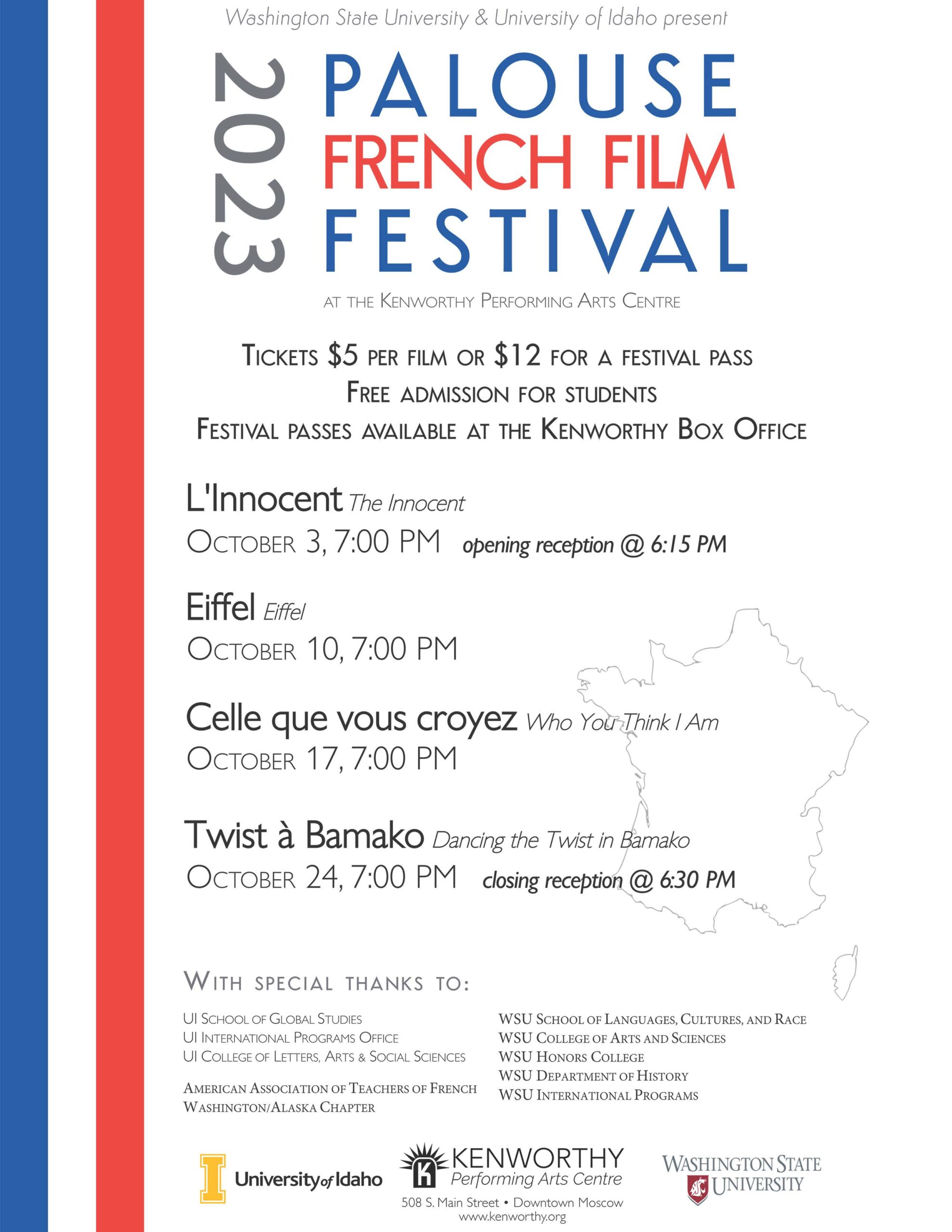 Palouse French Film Festival | School of Languages, Cultures, and Race ...