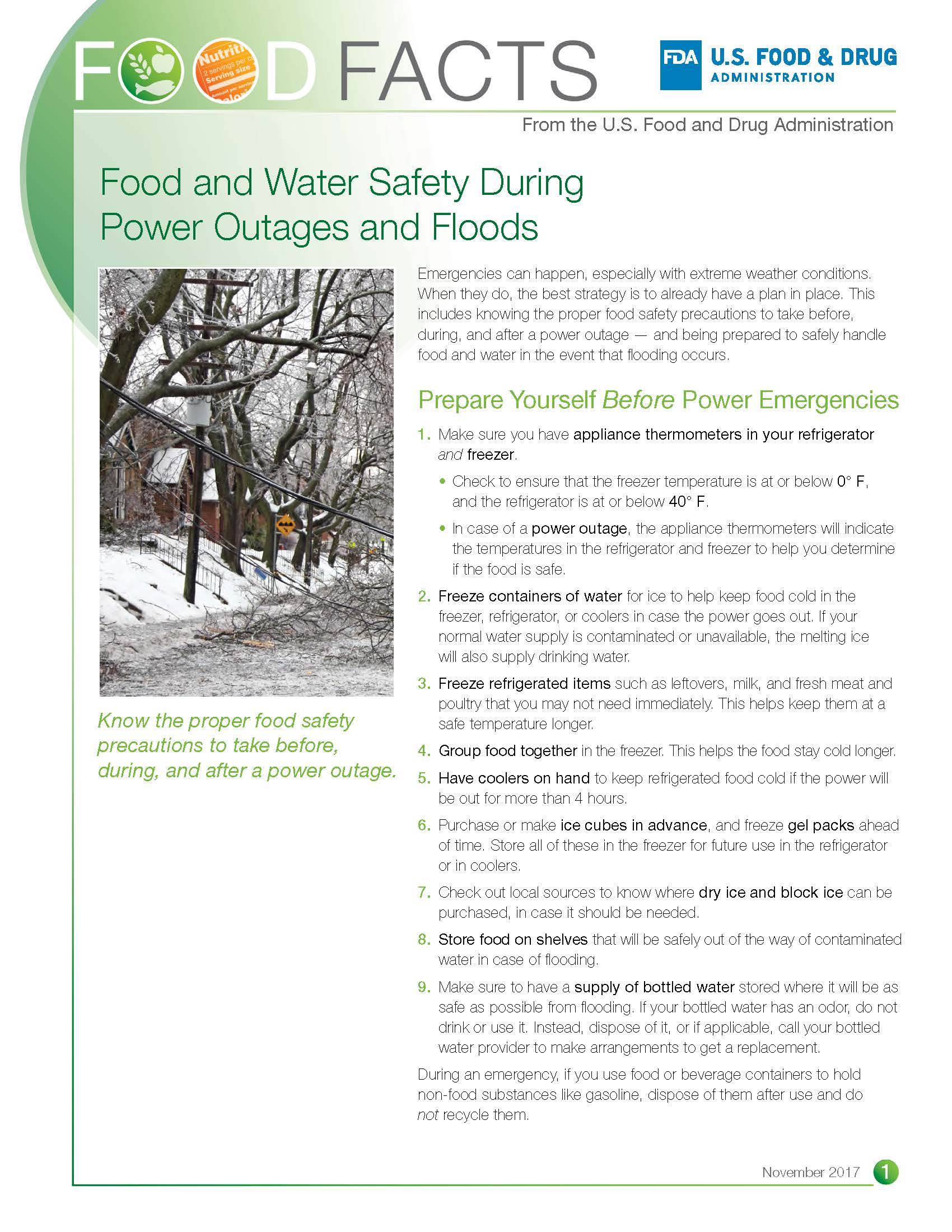Emergency Preparedness | Consumer Food Safety | Washington State University
