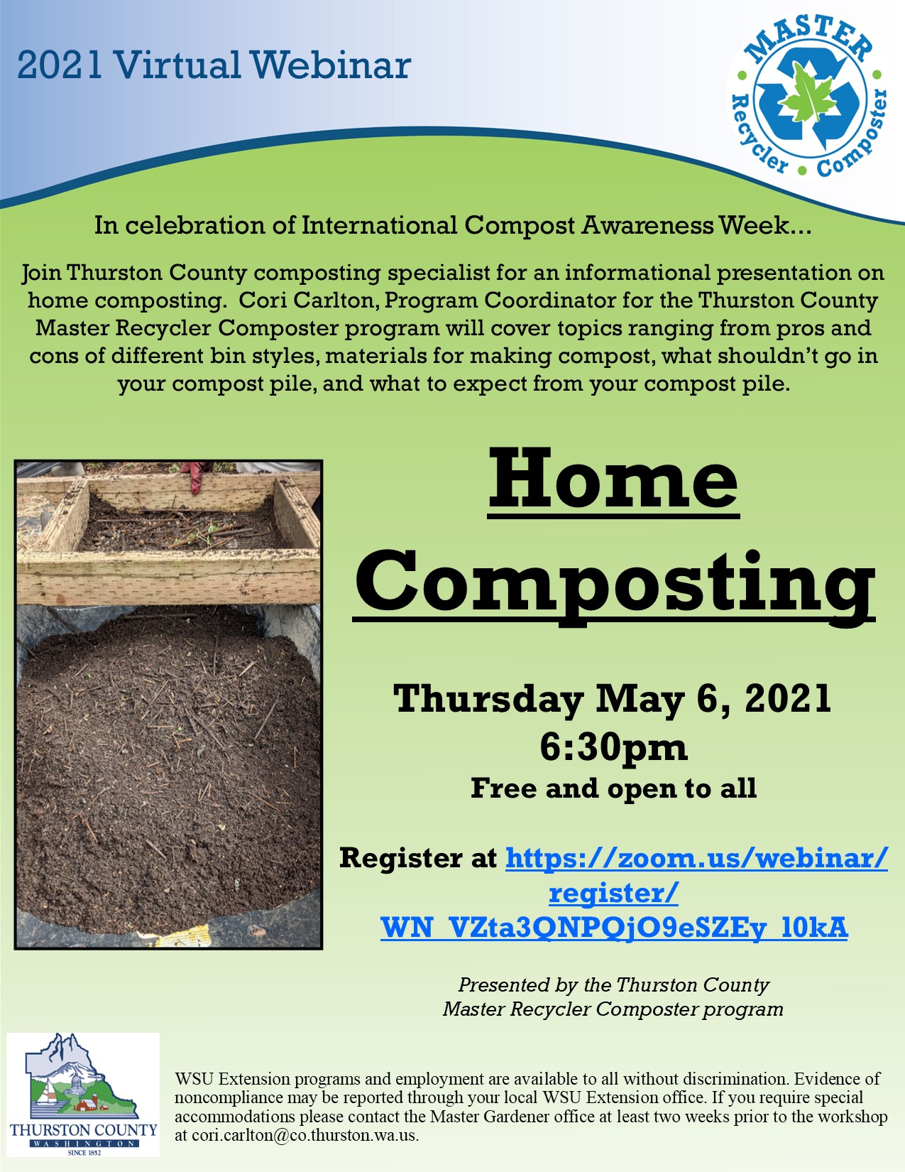 Upcoming Workshops | Thurston County | Washington State University