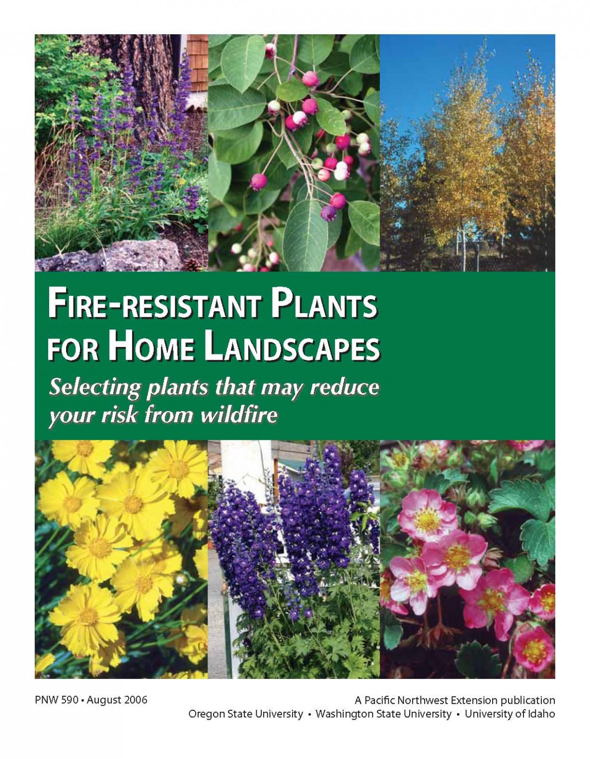 pnw590 Cover Fire Resistant Plants for Home Landscapes | Benton ...