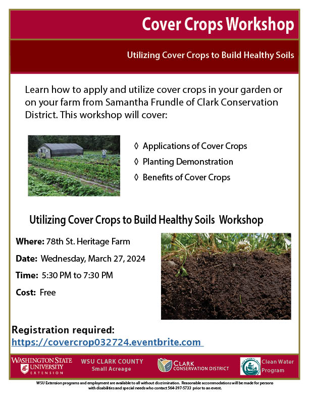 Cover Crop Demonstration Workshop | Clark County | Washington State ...