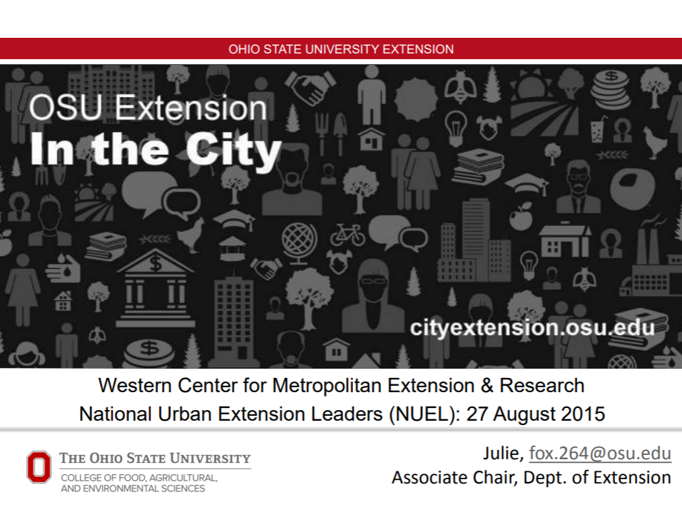 Ohio State University: OSU in the City | Western Center for ...