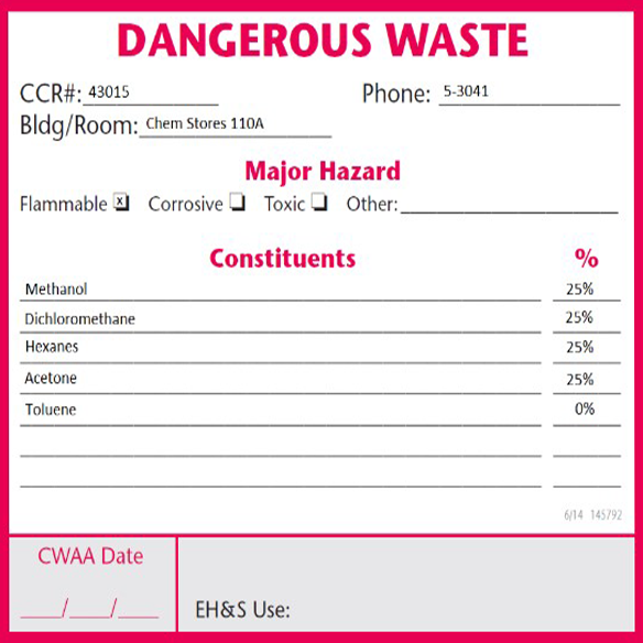 waste-labeling | Environmental Health & Safety | Washington State ...
