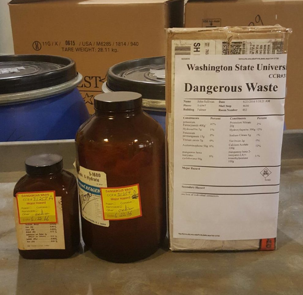 Hazardous Materials | WSU Sustainability | Washington State University