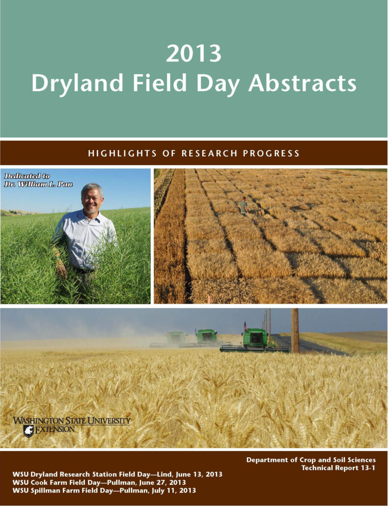 Field Day Abstracts | Lind Dryland Research Station | Washington State ...