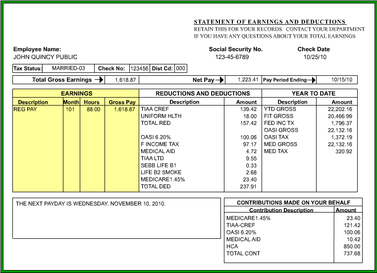 hrpaych-Earnings | Payroll Services | Washington State University