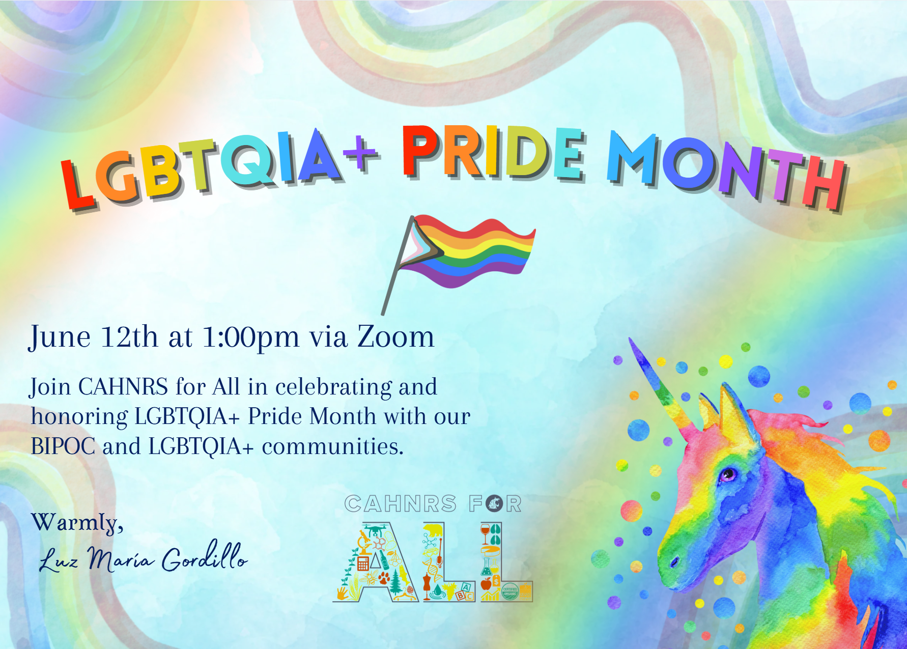 CAHNRS Monthly Get Together – Pride Month | CAHNRS For All | Washington ...