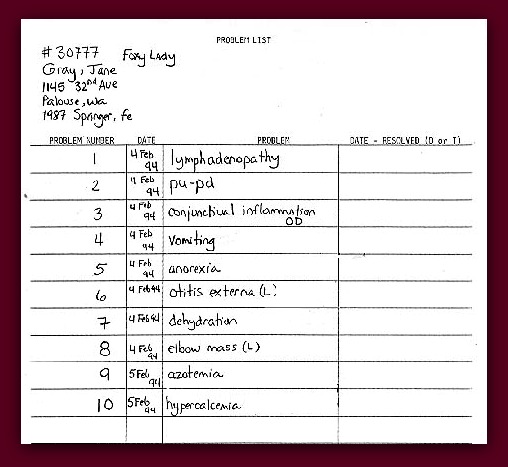 Problem Oriented Medical Records | Student Site | Washington State ...