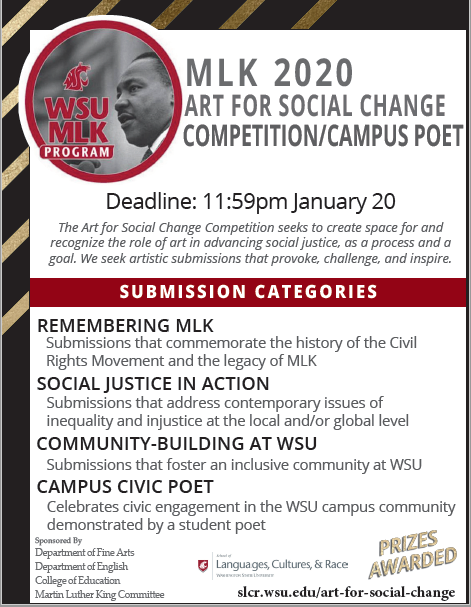 MLK 2020 Art for Social Change Competition | School of Languages ...