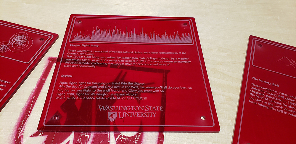 Wall Plaques in The Spark | The Spark | Washington State University