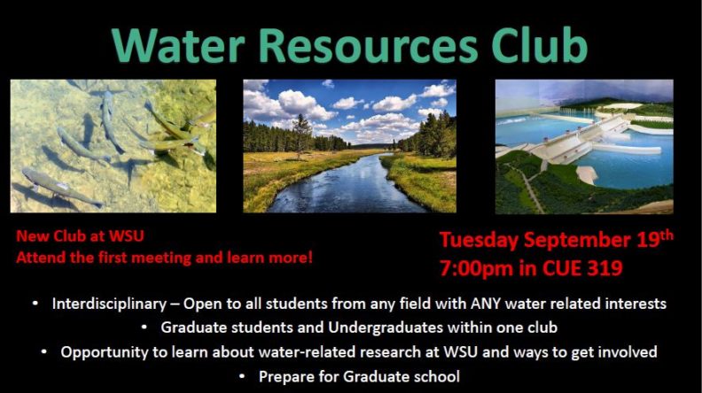 Water Resources Club meetings | State of Washington Water Research ...