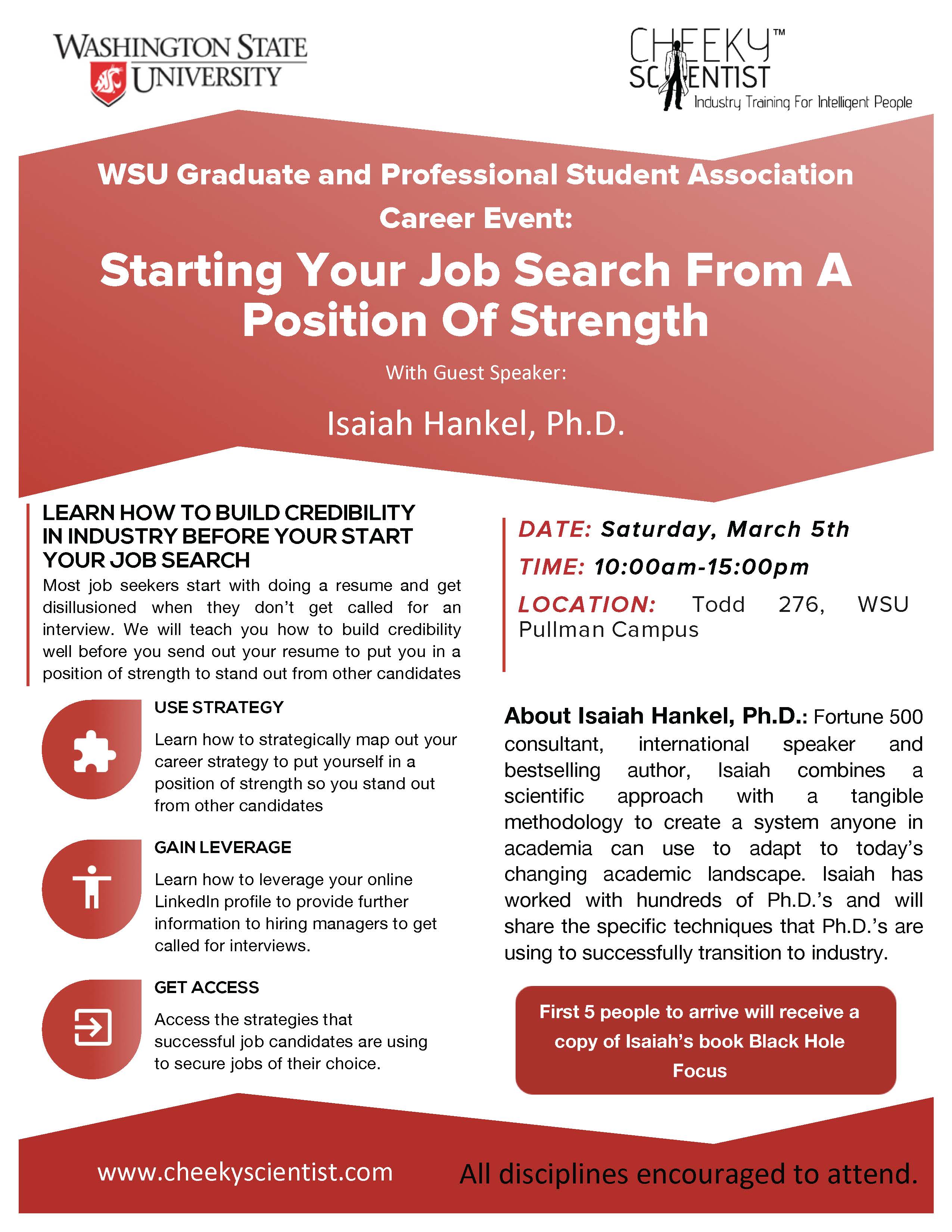 Graduate and professional student career workshop – March 5 | WSU ...