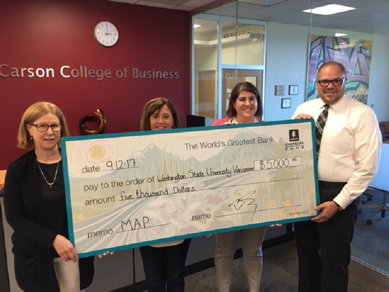 Umpqua Bank Supports WSU Vancouver MAP Program, Students | eDividend ...