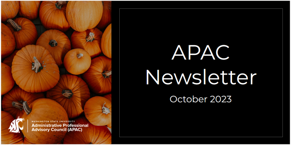 October APAC Newsletter | Administrative Professional Advisory Council ...