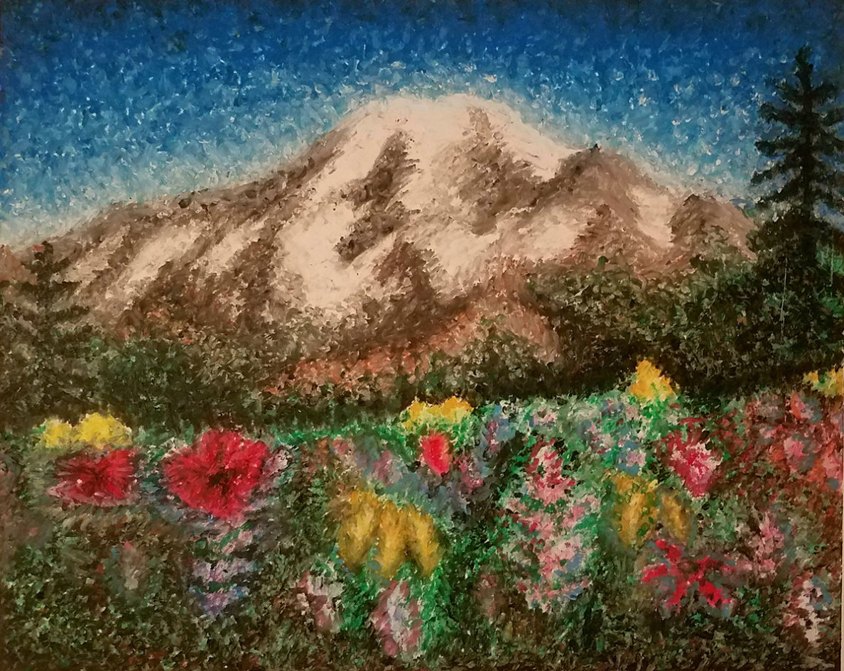 Rainier, by Emily Schuster, Pastels | The Palouse Review | Washington ...